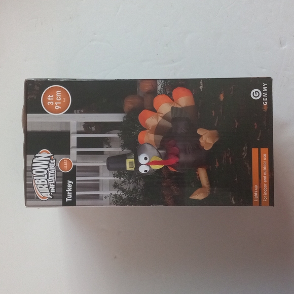 Gemmy | Holiday | 3ft Airblown Inflatable Turkey Nib | Poshmark